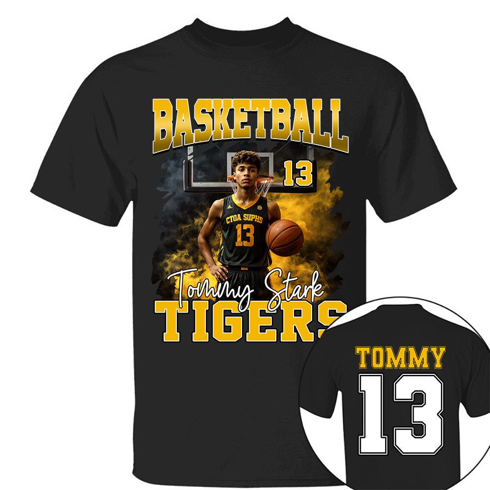 Personalized Basketball Shirt, Custom Photo And Team Name For Basketba ...