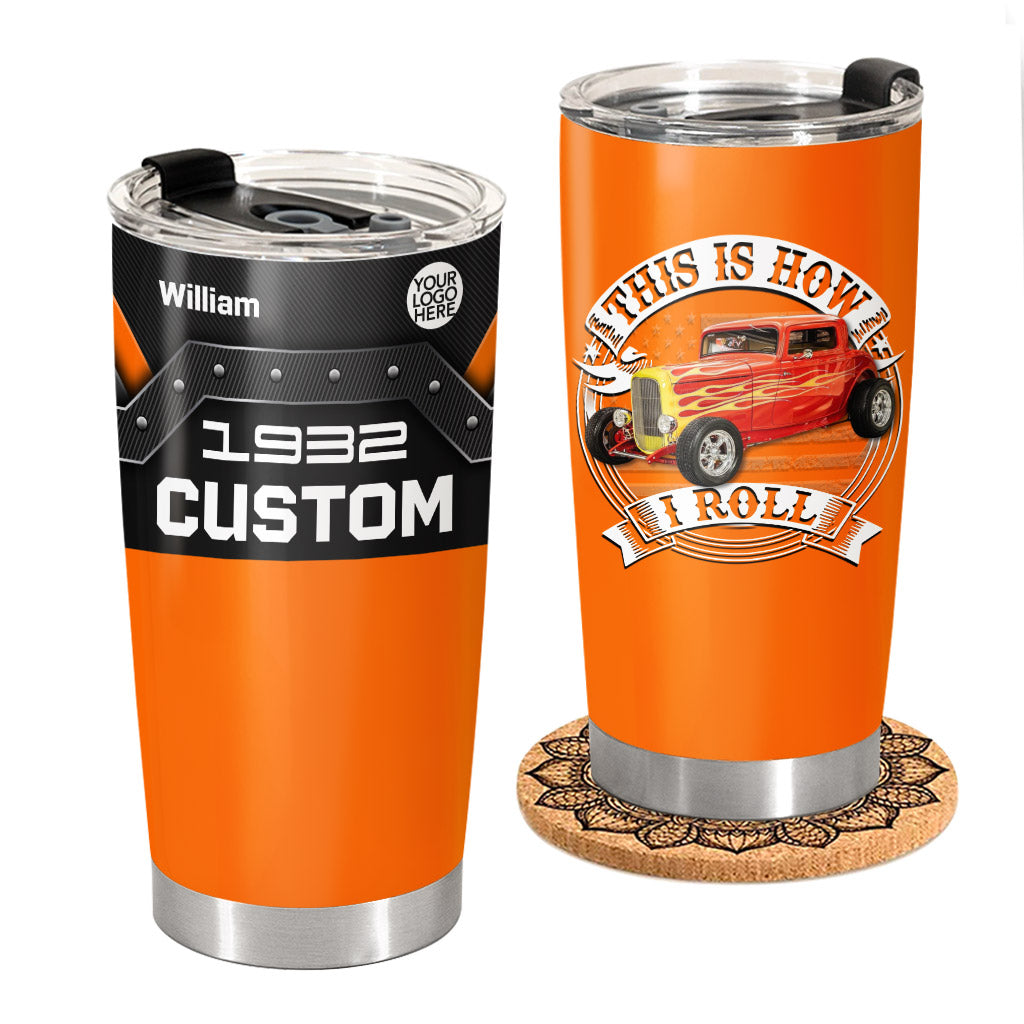 Custom Photo Hot Rods Tumbler Gift for Father's Day, Car Lovers A2110 ...